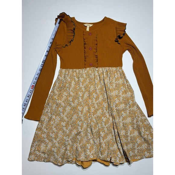 Matilda Jane | Dresses | Matilda Jane Girls Dress Size 4 Mustard Floral ...